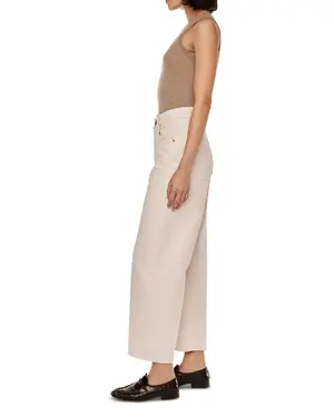 DL1961 Taylor Ultra High Rise Barrel Leg Jeans - Flax