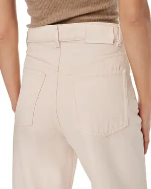 DL1961 Taylor Ultra High Rise Barrel Leg Jeans - Flax