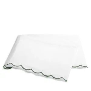 MATOUK Dakota Percale Flat Sheet, Full/queen - Palm