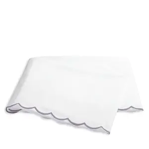 MATOUK Dakota Percale Flat Sheet, King Deep Lilac