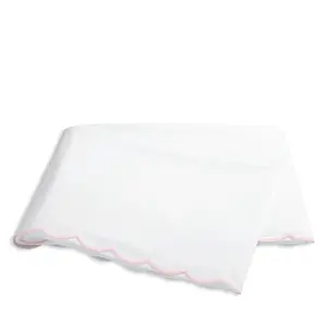 MATOUK Dakota Percale Flat Sheet, King Pink