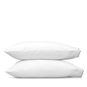 MATOUK Dakota Percale Standard Pillowcase, Set Of 2 - Deep Lilac