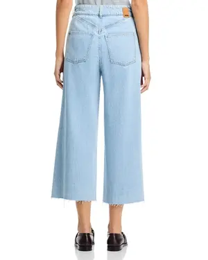 BOSS Sorcerous High Rise Wide Leg Jeans