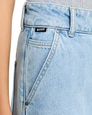 BOSS Sorcerous High Rise Wide Leg Jeans