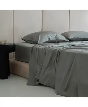 ETTITUDE Cleanbamboo Signature Sateen Sheet Set - Sage