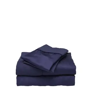 ETTITUDE Cleanbamboo Signature Sateen Sheet Set, Full Ocean