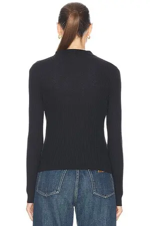 Guest In Residence Long Sleeve Shrunken Polo Top