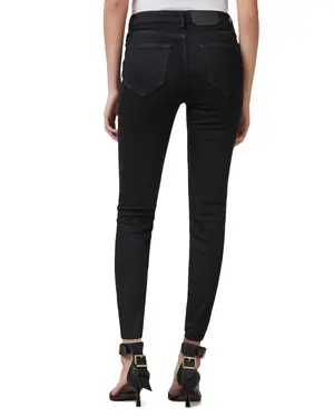 ALLSAINTS Miller High Rise Skinny Jeans - Black