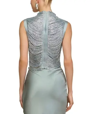 Cult Gaia Embellished Top - Celadon