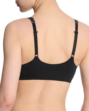 Natori Pure Luxe Convertible Lace Strap Bra - Black