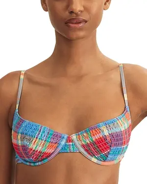 Polo Ralph Lauren Smocked Bikini Top - Multi
