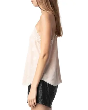 Zadig&Voltaire Christy Silk Flash Heart Camisole