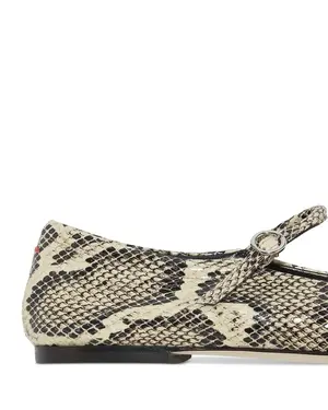 AeydĒ Uma Snake Print Ballerinas