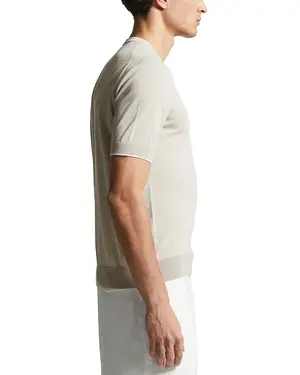 Peserico Knit Ribbed Short Sleeve Tee