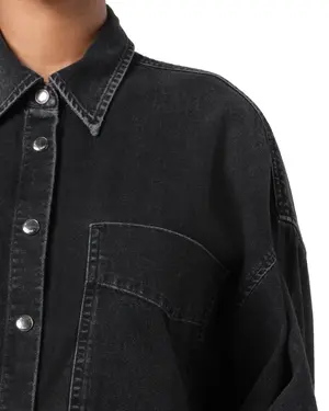 AGOLDE Myah Cropped Denim Shirt