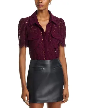 Generation Love Lace Shirt - Malbec