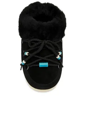Moon Boot Evx Mule Suede Bead - Black & Black
