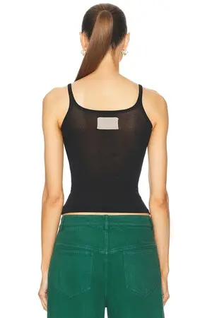 AYA MUSE Scoop Neck Tank Top - Black