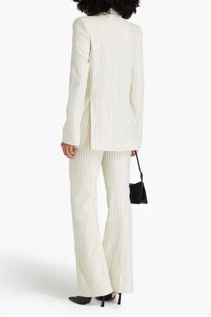 Galvan Double-breasted Pinstriped Blazer