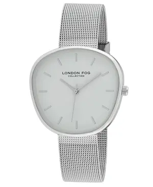 London Fog Quartz Alloy Strap Watch - Silver
