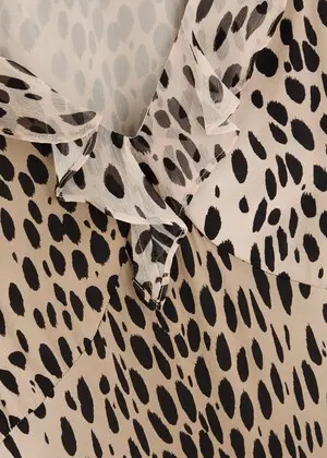 Rixo Amelle Printed Silk-chiffon Maxi Dress