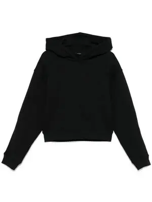 MUGLER Spiral Cropped Hoodie