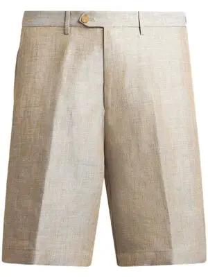 Etro Linen Shorts - Neutrals