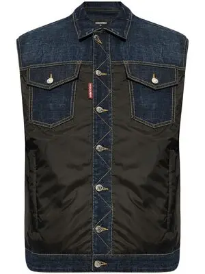 Dsquared2 Logo-tag Gilet - Blue