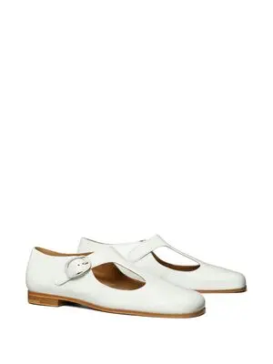 Tory Burch Violet Ballerina Flats - White