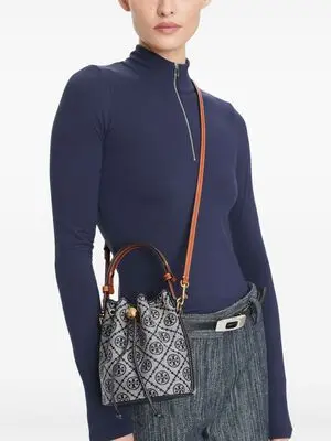 Tory Burch Mini T Monogram Bucket Bag