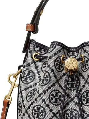 Tory Burch Mini T Monogram Bucket Bag