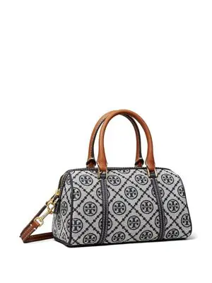 Tory Burch Mini T Monogram Barrel Bag - Grey