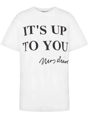 Moschino Text-print T-shirt - White