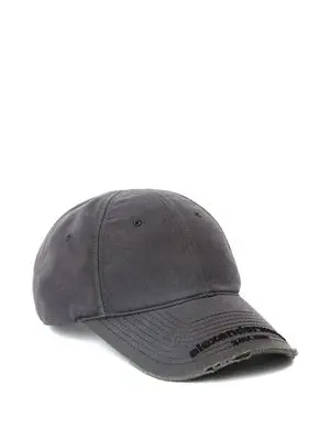 Alexander Wang Distressed Logo Baseball Cap - Grey