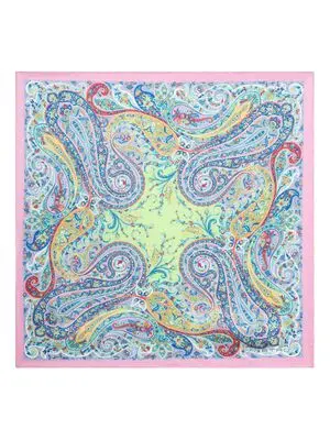 Etro Paisley-print Handkerchief - Pink