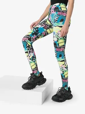 Balenciaga Paris Night Printed Leggings