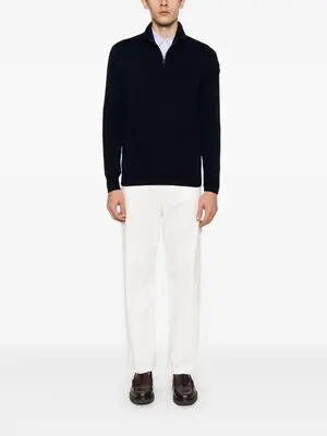 Eric Bompard Half-zip Sweater - Blue
