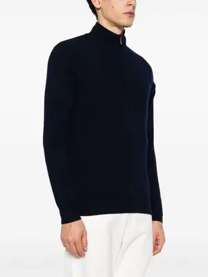 Eric Bompard Half-zip Sweater - Blue