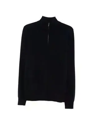 Eric Bompard Half-zip Sweater - Blue