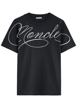 Moncler Logo-embroidered Cotton T-shirt