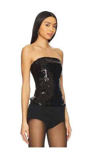 WeWoreWhat Sequin Corset Top