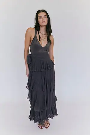 bloom maxi dress Maiah Yellow Bloom Prom Dress - US 2