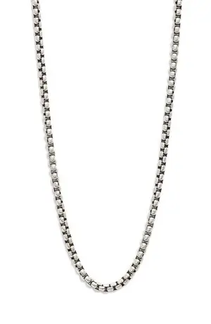 CHILD OF WILD Rhapsody Round Box Chain Necklace - Silver