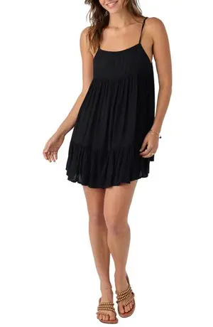 O'Neill Saltwater Rilee Cover-up Minidress - Black