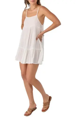 O'Neill Saltwater Rilee Cover-up Minidress - Vanilla