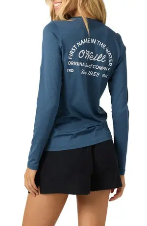 O'Neill Breezy Long Sleeve Rashguard - Navy Heather