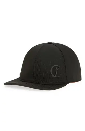 CHRISTIAN LOUBOUTIN Mooncrest Baseball Cap - Black