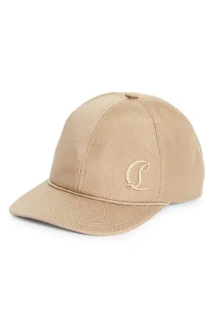 CHRISTIAN LOUBOUTIN Mooncrest Baseball Cap - Saharienne