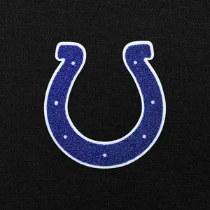ANTIGUA Indianapolis Colts Victory Chenille Pullover Hoodie - Black