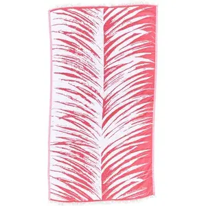 Anaya Tropical Turkish Cotton Beach Towel - Red
